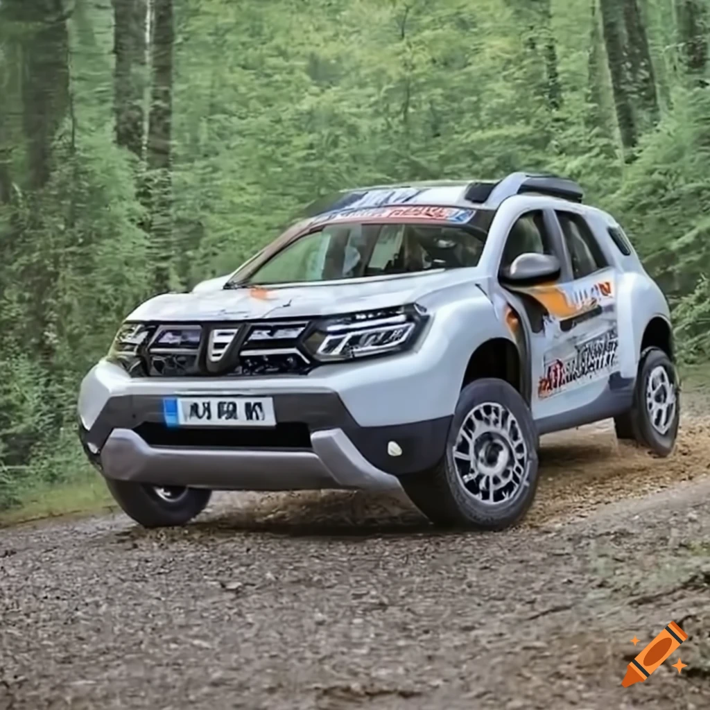 2022 dacia duster rally racing car on Craiyon