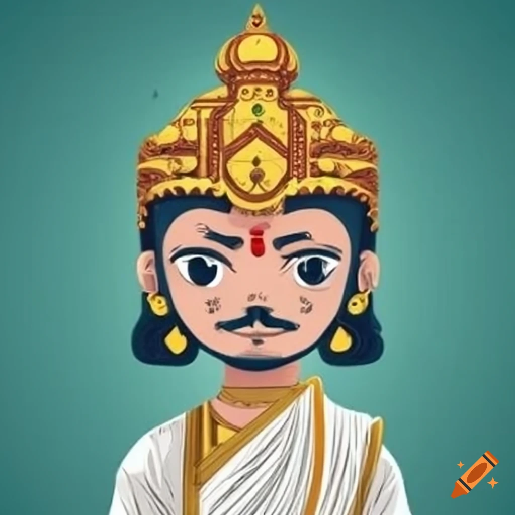 Depiction of arjuna from indian mythology