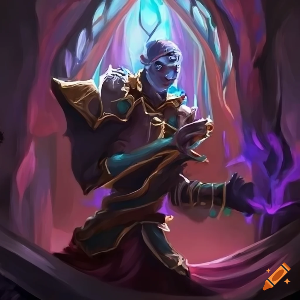 Jhin painting his masterpiece