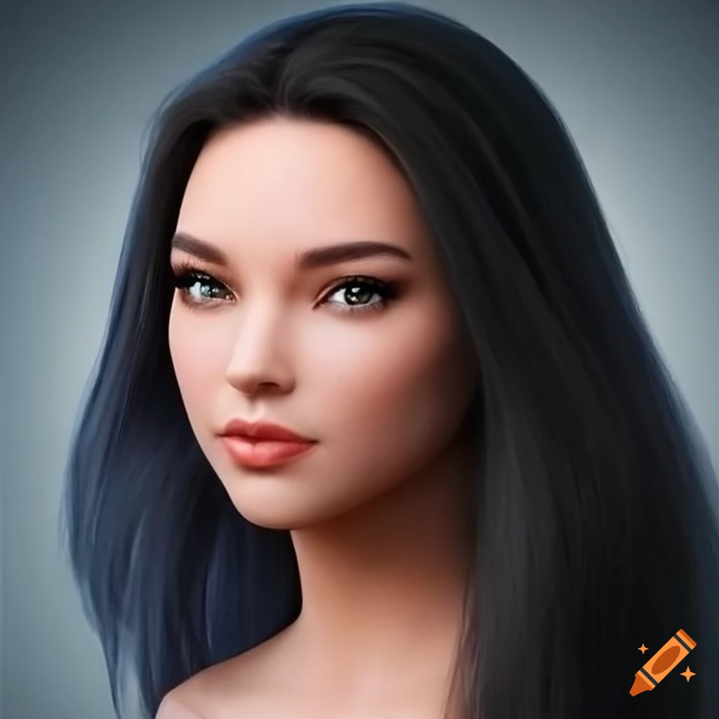 Realistic portrait of a woman transforming into a dragon