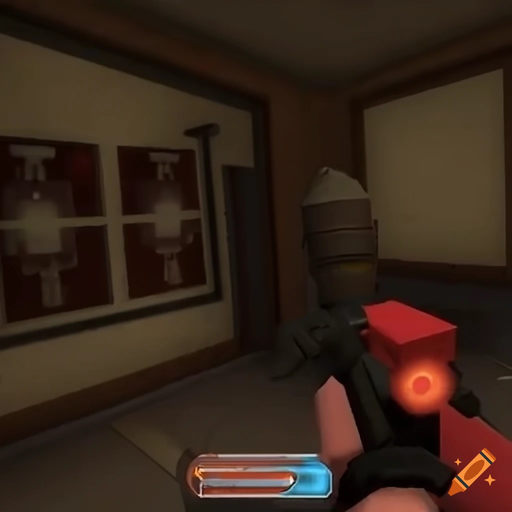 Tf2 battle with analog horror aesthetics