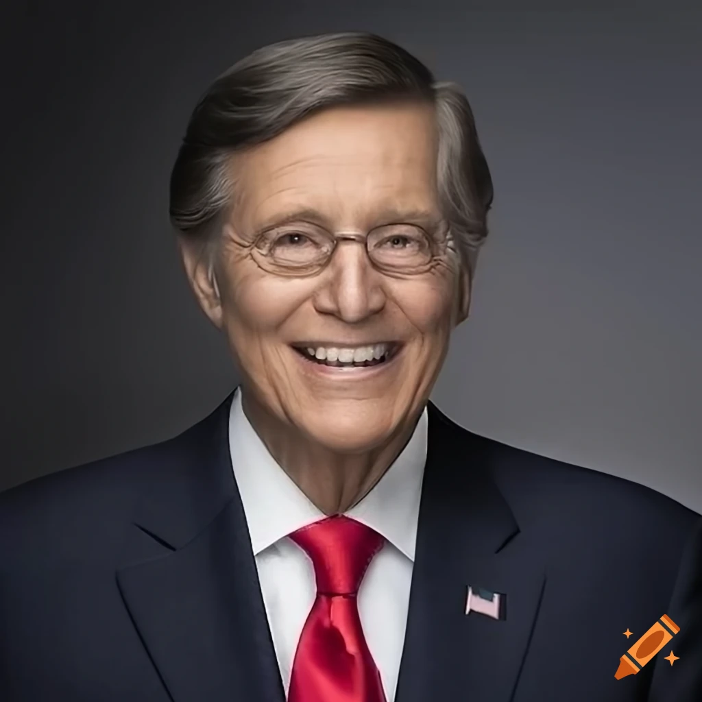 Realistic portrait of a president