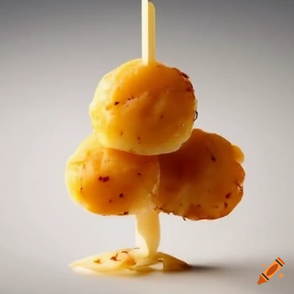 Potato cheese pops with dips on Craiyon