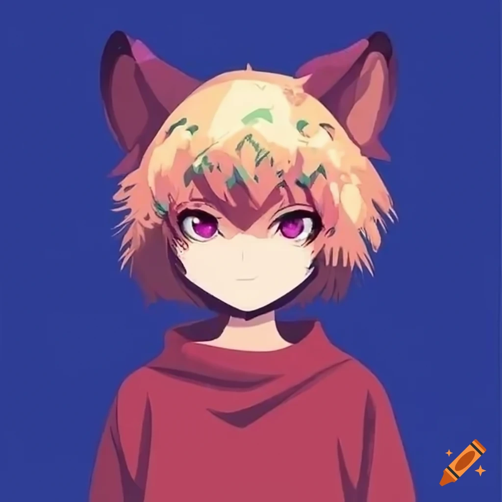 Unique character wearing an oversized sweater on Craiyon