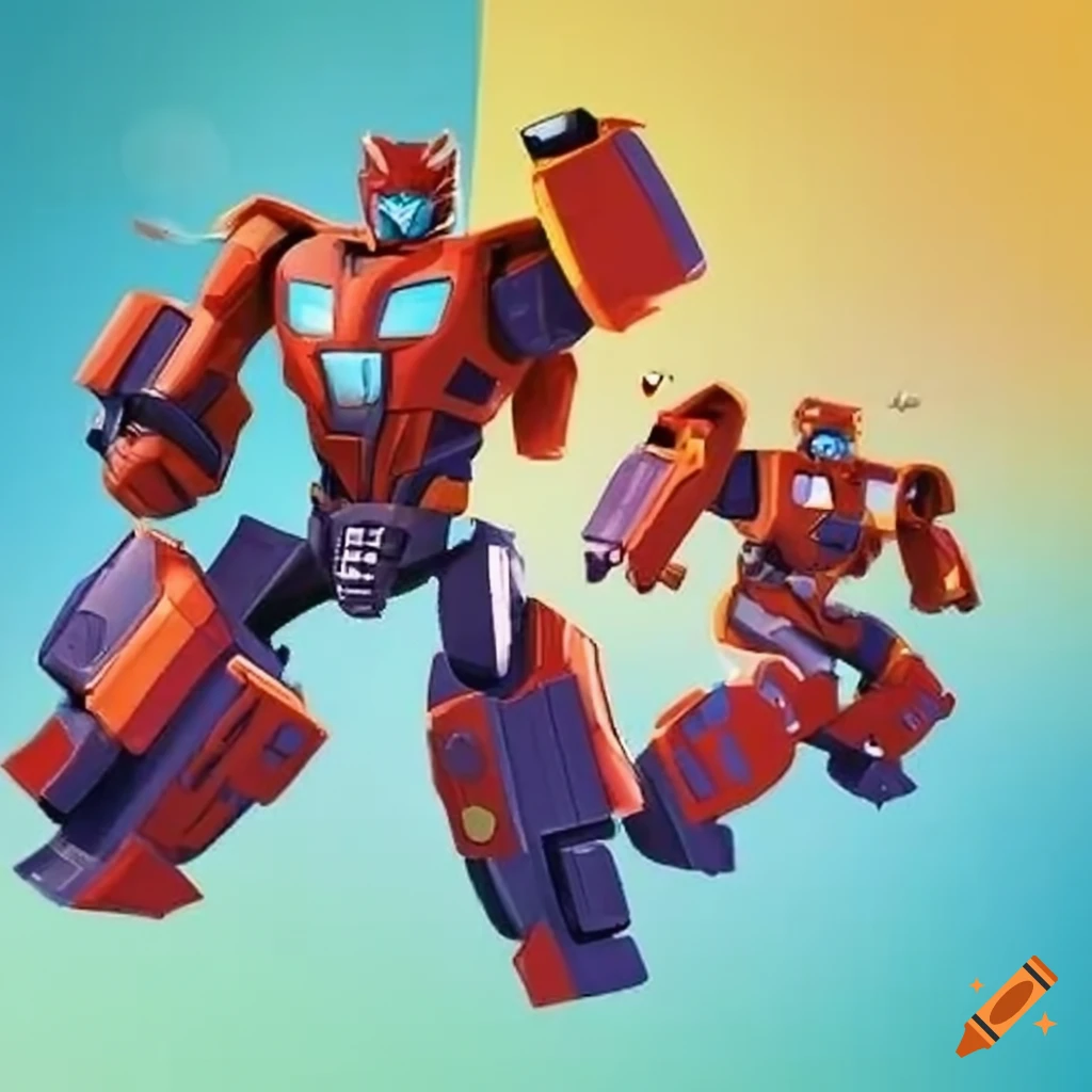 Transformers toys saving a school