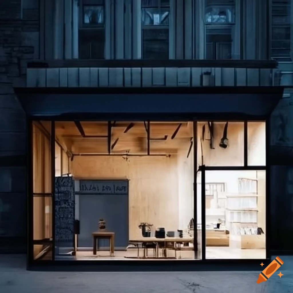 Secluded minimalist coffee shop