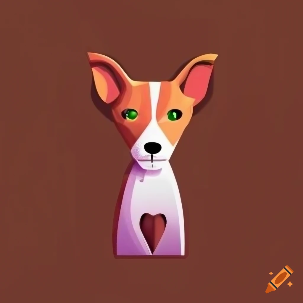 Logo design for basenji dog breed