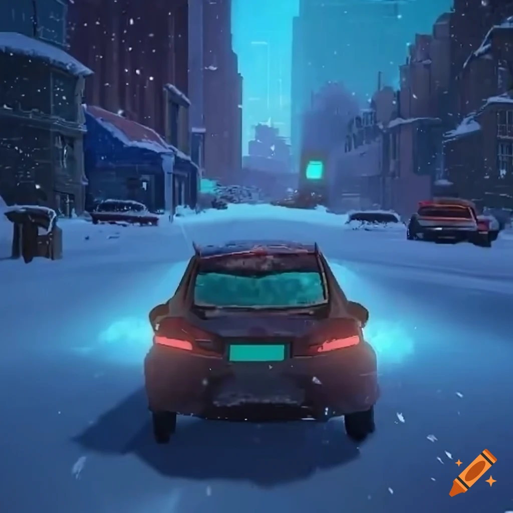Blizzard Blast racing game: navigate through a snowstorm with low ...
