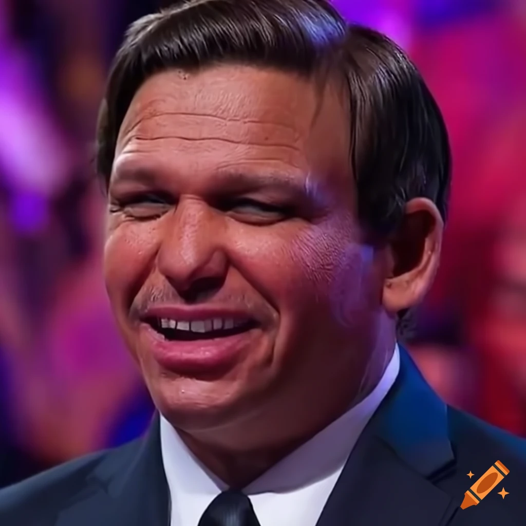 Ron Desantis in a funny outfit on Dancing with the Stars on Craiyon