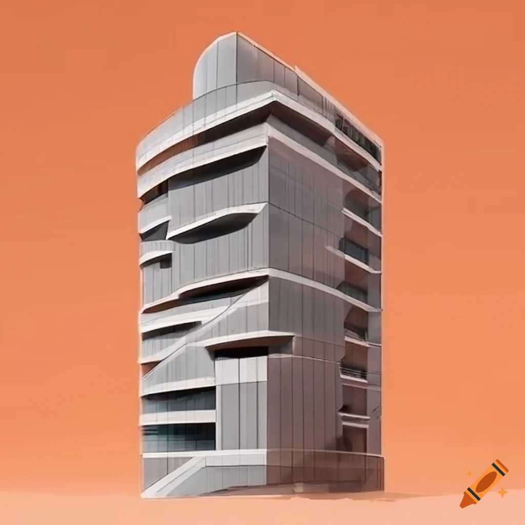Modern high-rise building with clean lines
