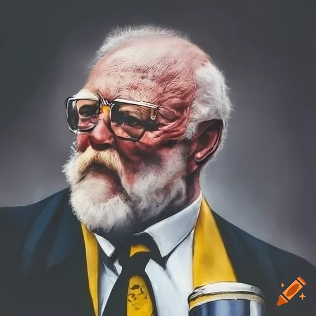 Andrew Carnegie at a Steelers game on Craiyon