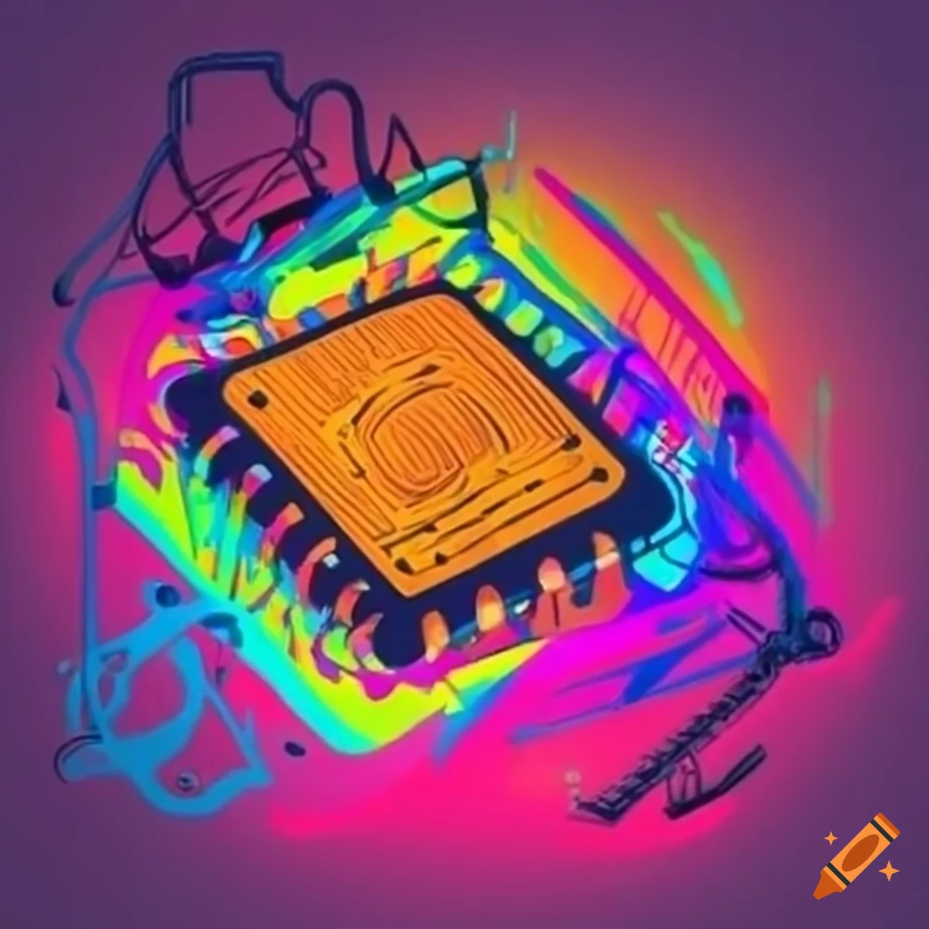 J1: an open source stack-based CPU with logic functions on Craiyon