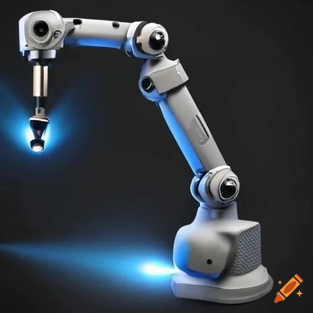 Realistic robotic arm with sideways drilling function