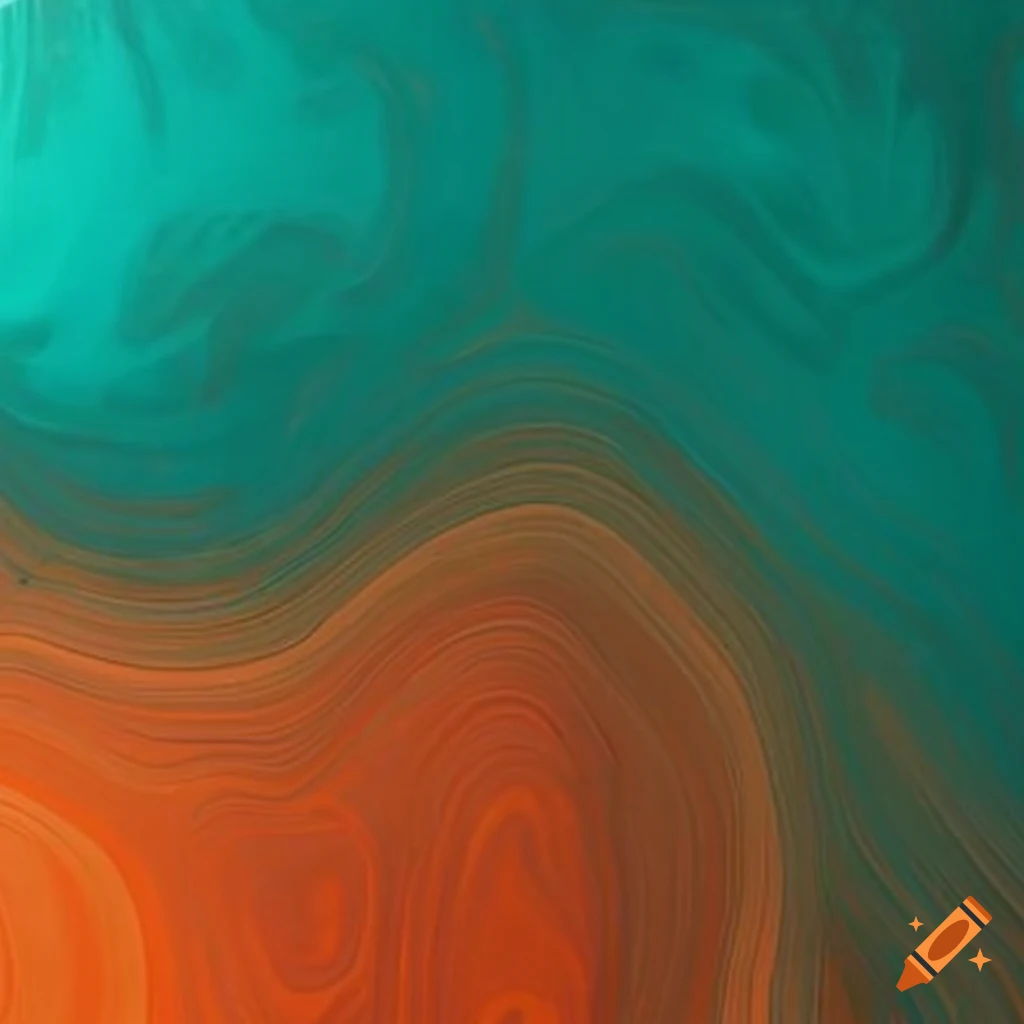 Teal and orange pattern