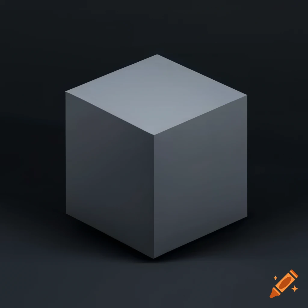 Grey cube on Craiyon