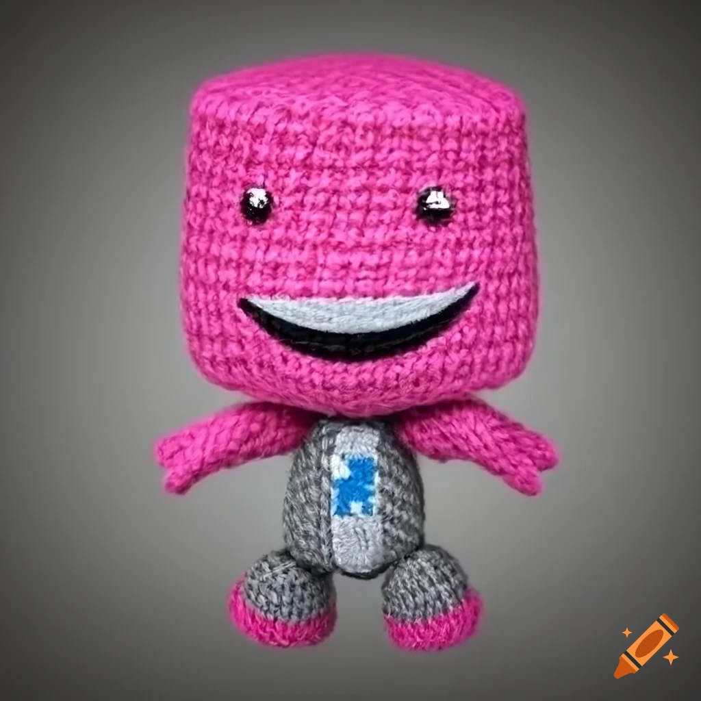 Jumping medieval sackboy doll
