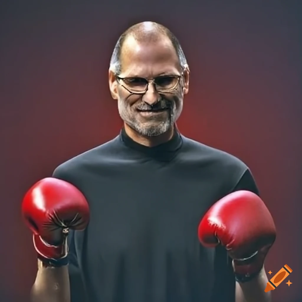 Image of steve jobs boxing