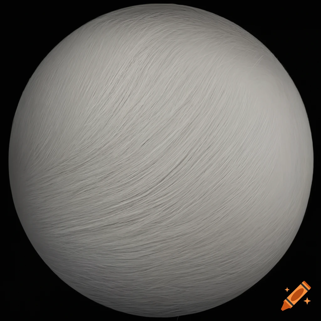 Texture of white hair