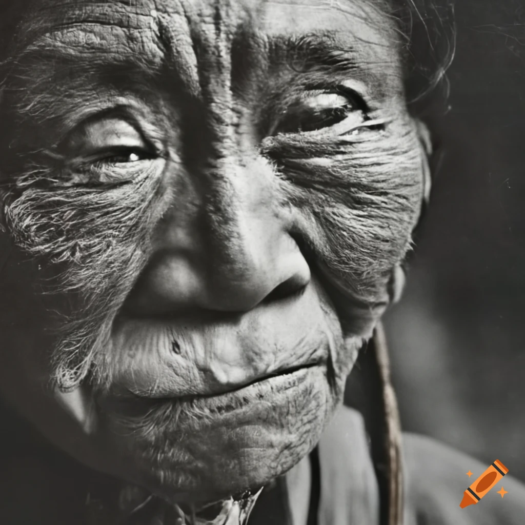 Black and white photo of impoverished people in 19th century japan