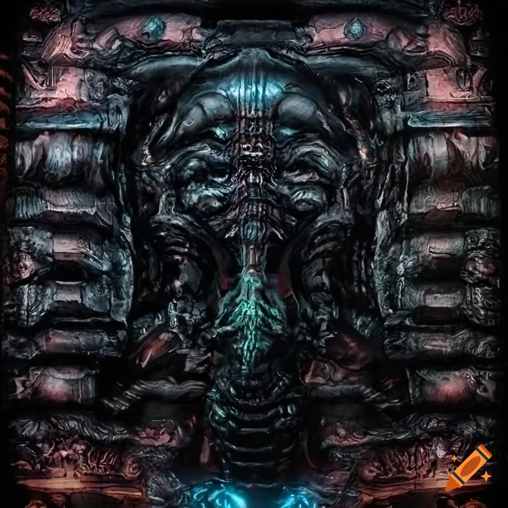 2D metroid game alien creature on desiccated wall tiles on Craiyon