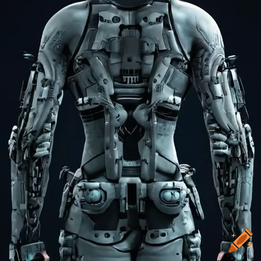 Art of alien exoskeleton clothing