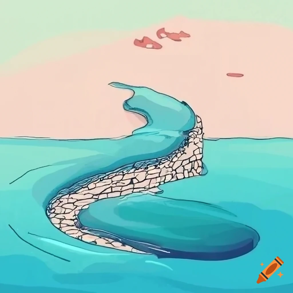 Drawing of water drainage