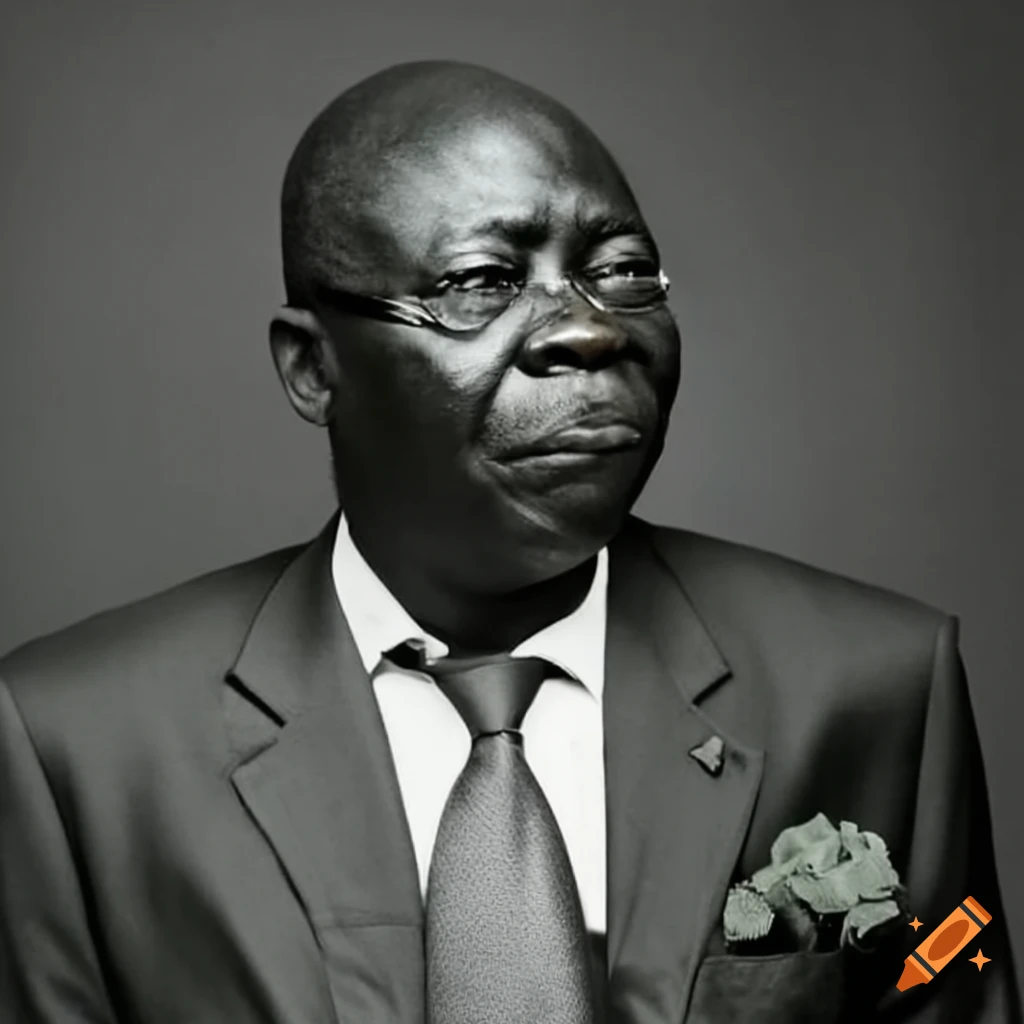 Portrait of fred akuffo, ghanaian soldier and politician