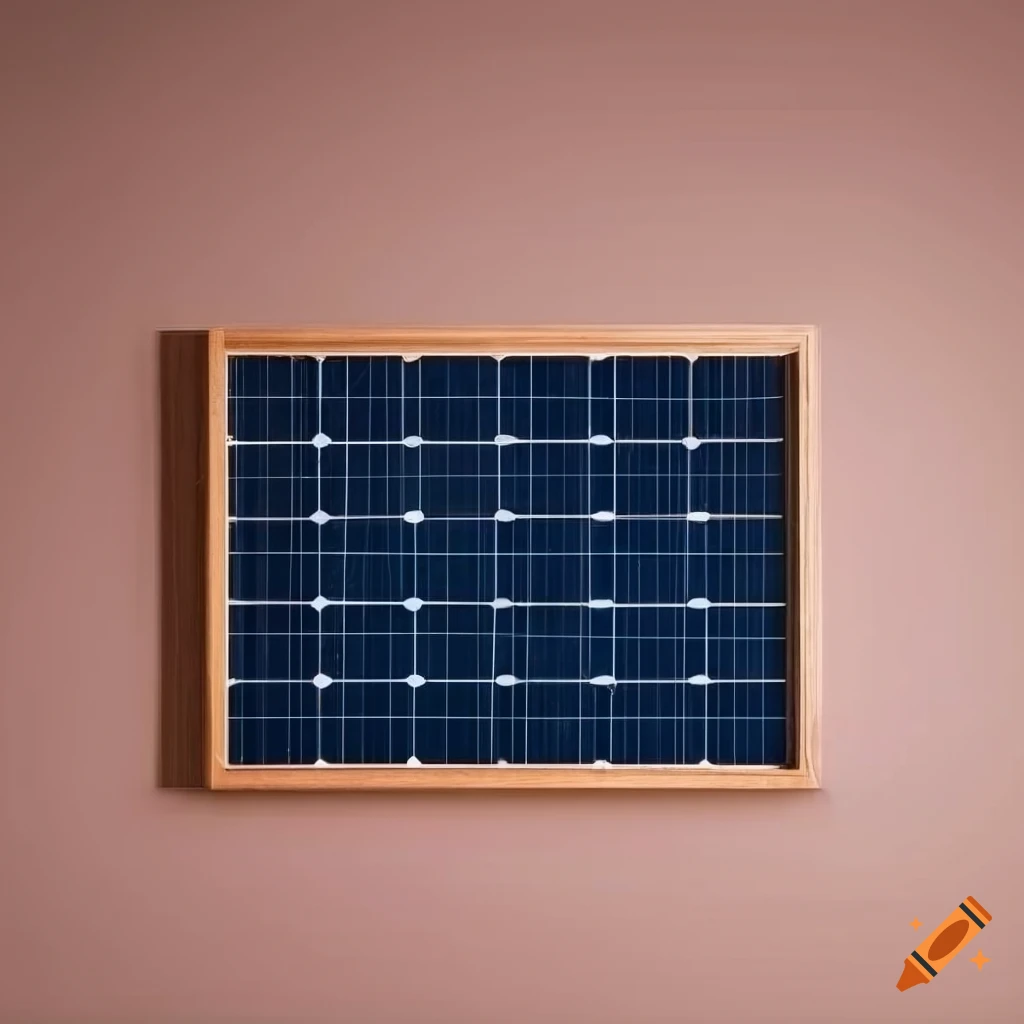 Aesthetic solar panel hanging on window on Craiyon