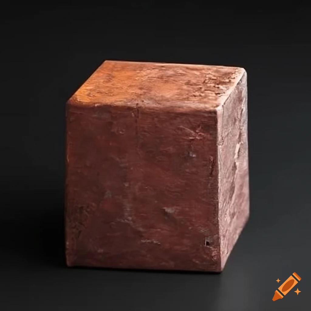 Square piece of raw iron on Craiyon