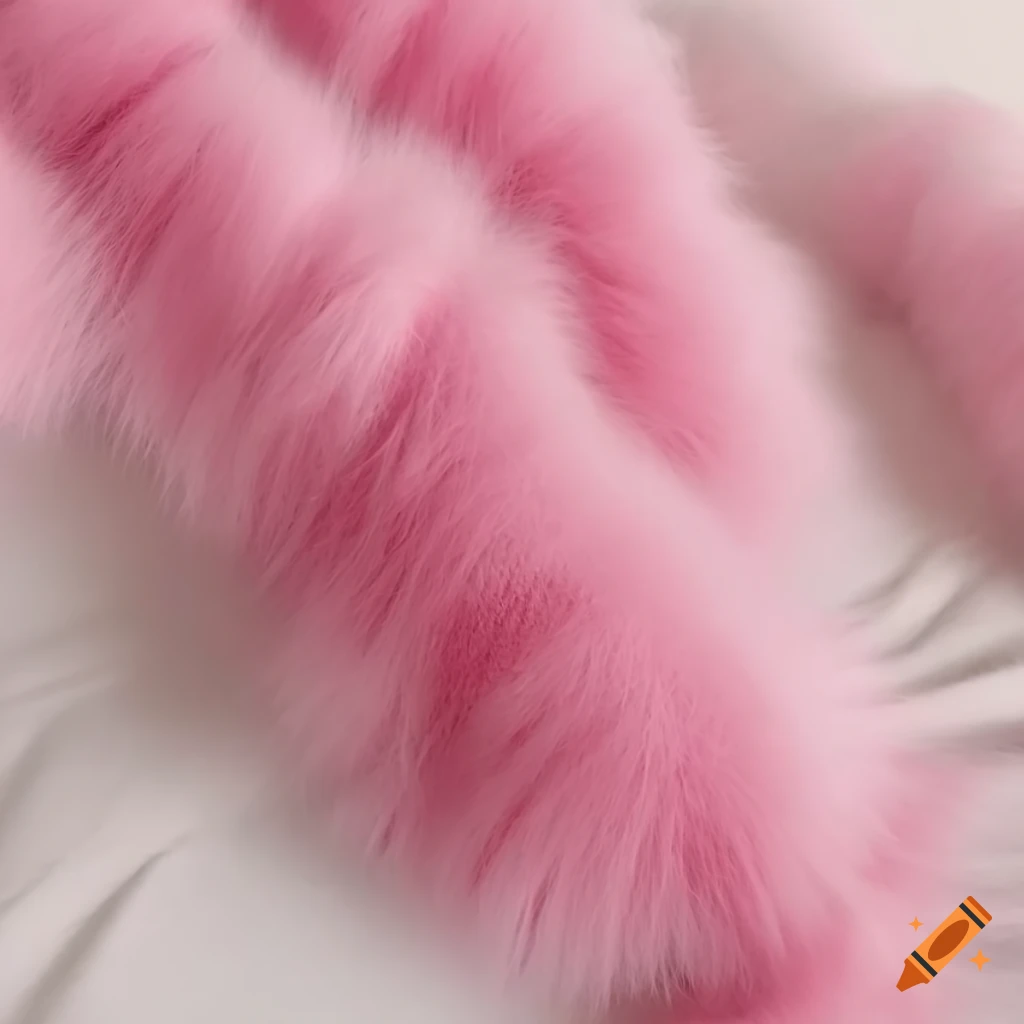 Pink fluffy long line accessory