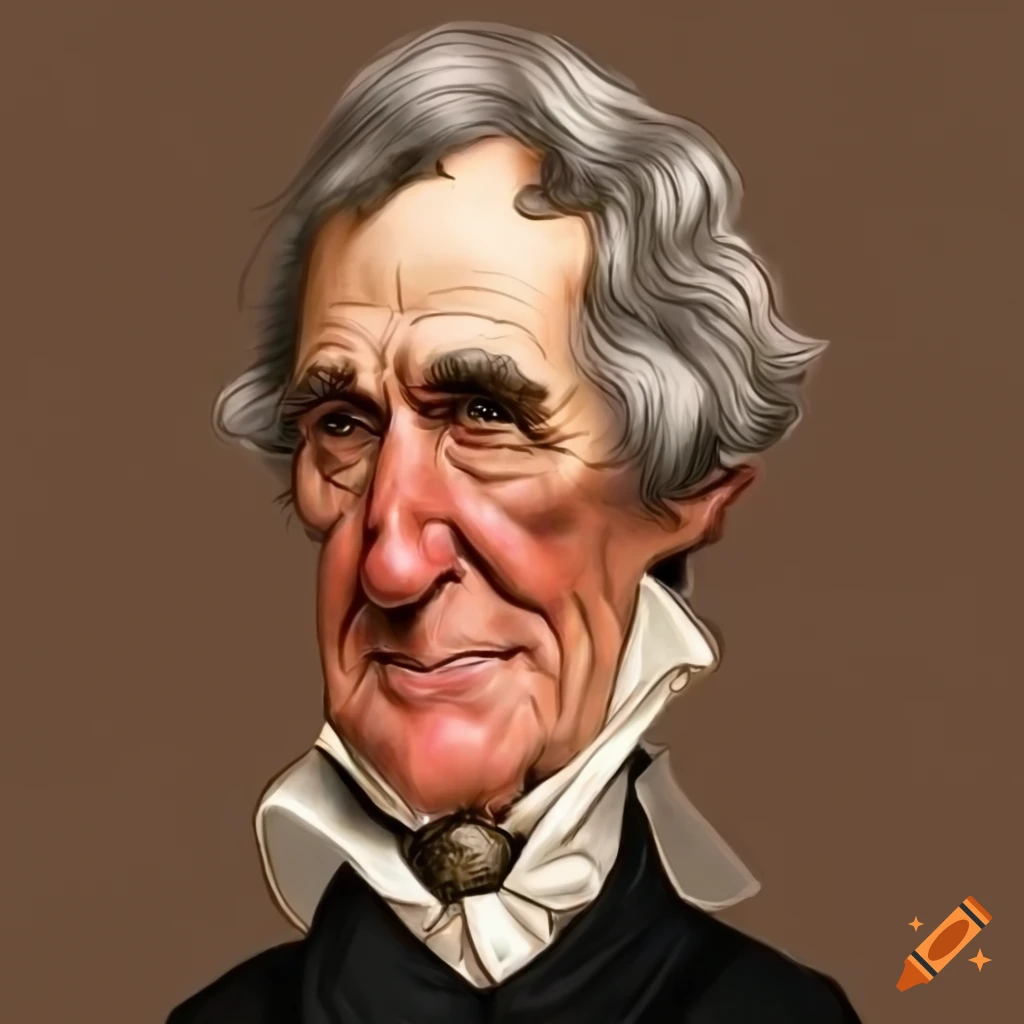 Caricature of william henry harrison