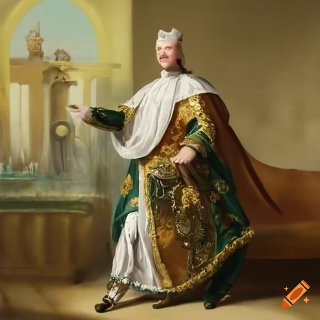 Image of a superhero lord in royal robes