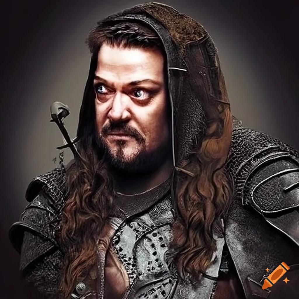 Fantasy knight portrayal of bam margera