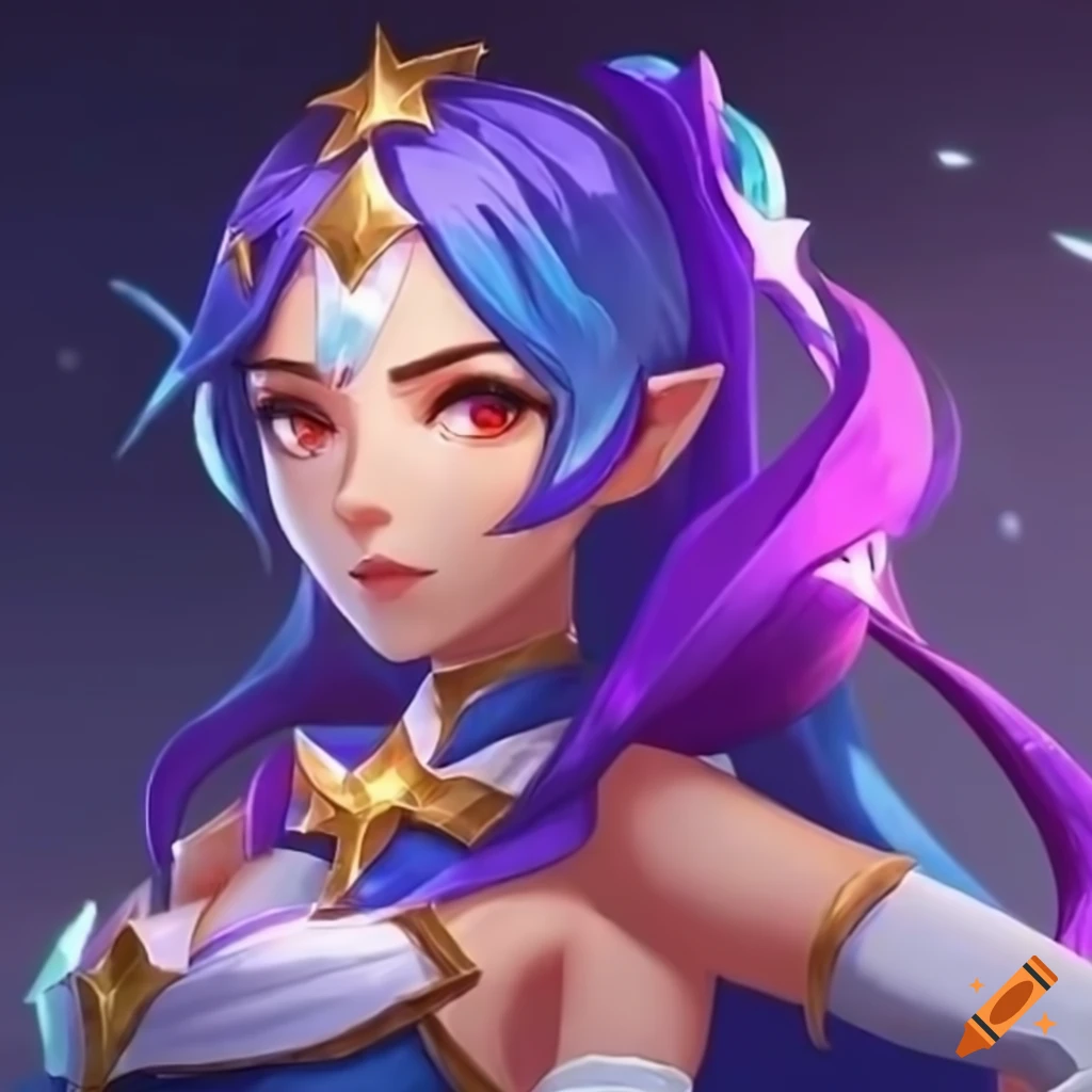 Unique appearance of star guardian league of legends character