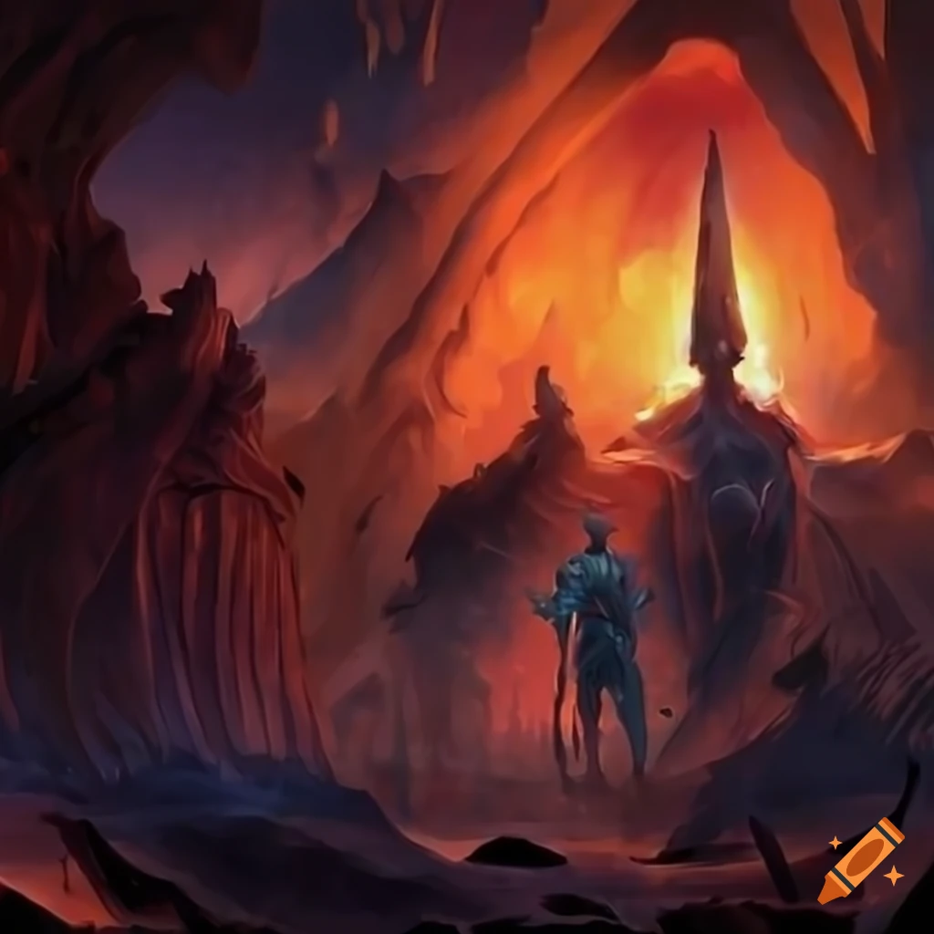 Art of a desert wizard controlling fire