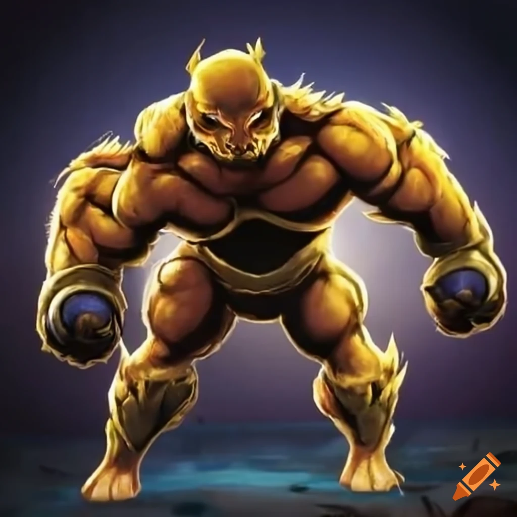 Blue fighter battling a larger yellow fighter