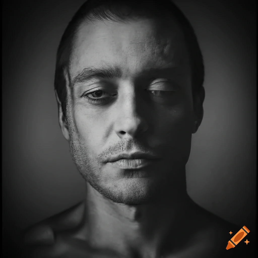 Captivating close-up of a charismatic man