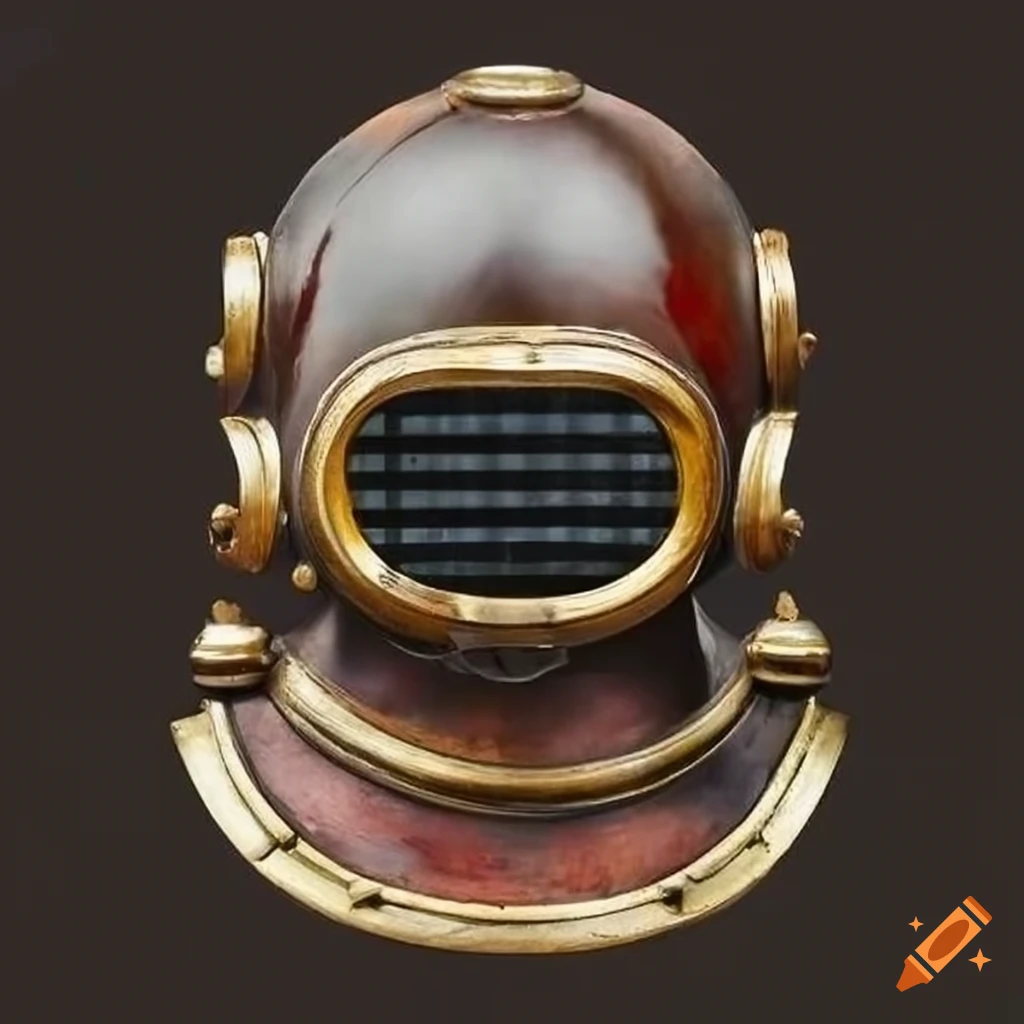 Stained glass gothic dive helmets on Craiyon