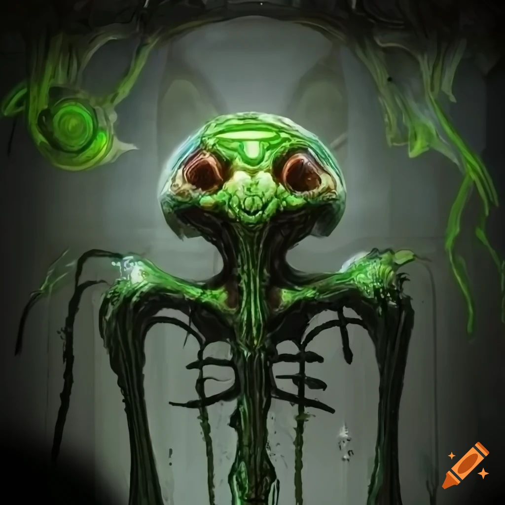 Creepy 2d metroid game with alien and slimy visuals on Craiyon