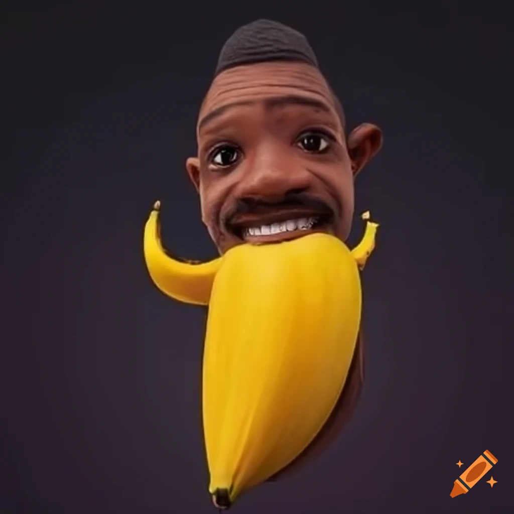 Man wearing a banana costume