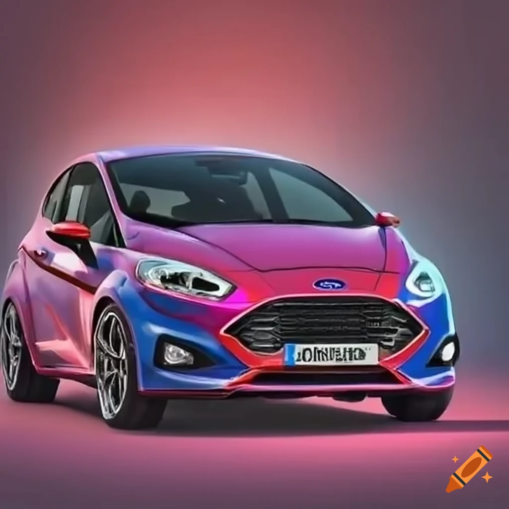 Ford fiesta mk8 in spiderman color