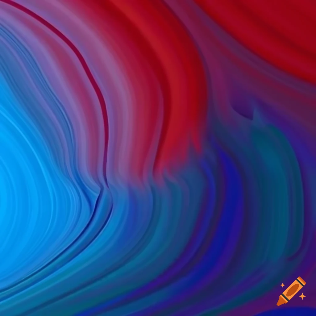 Abstract art with red and blue color scheme