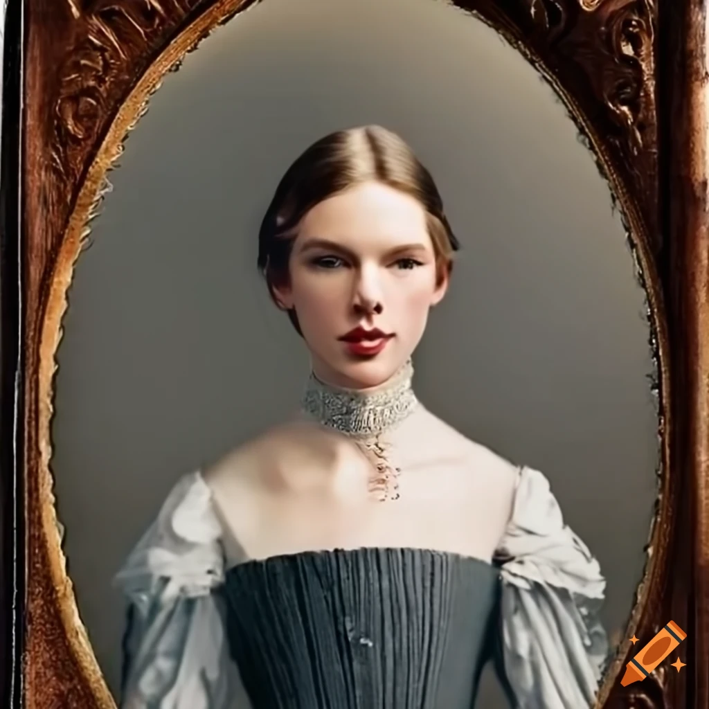 Daguerreotype of emily dickinson resembling taylor swift