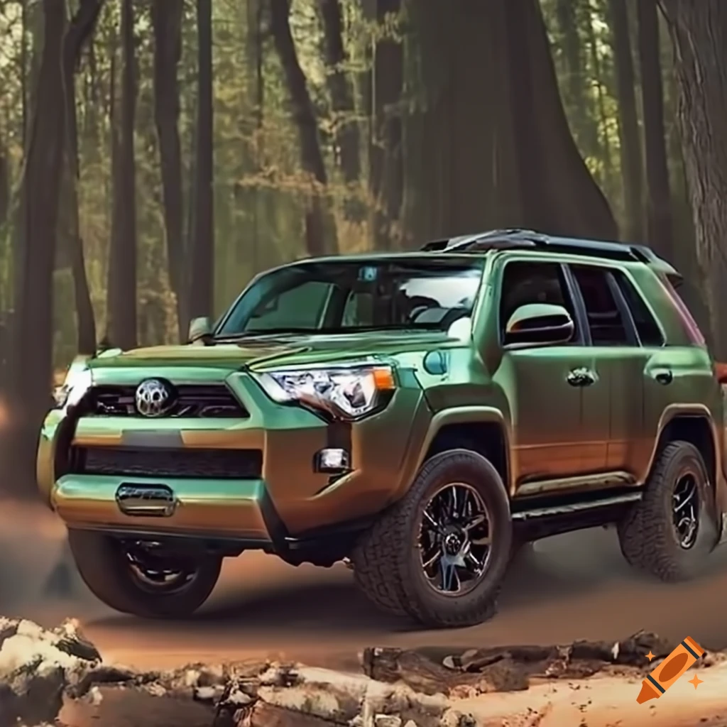 Toyota 4runner in the woods