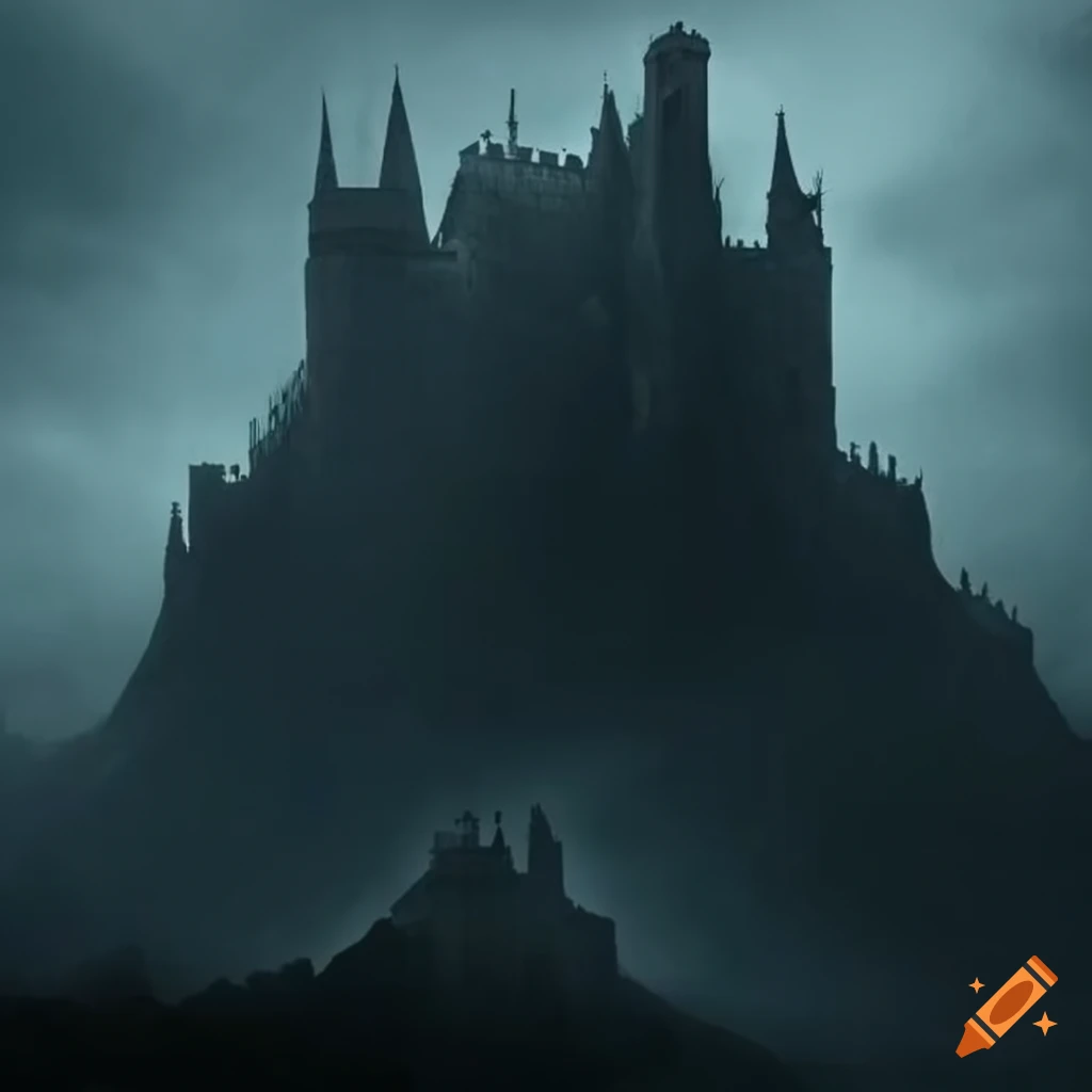 Image of a mysterious black castle