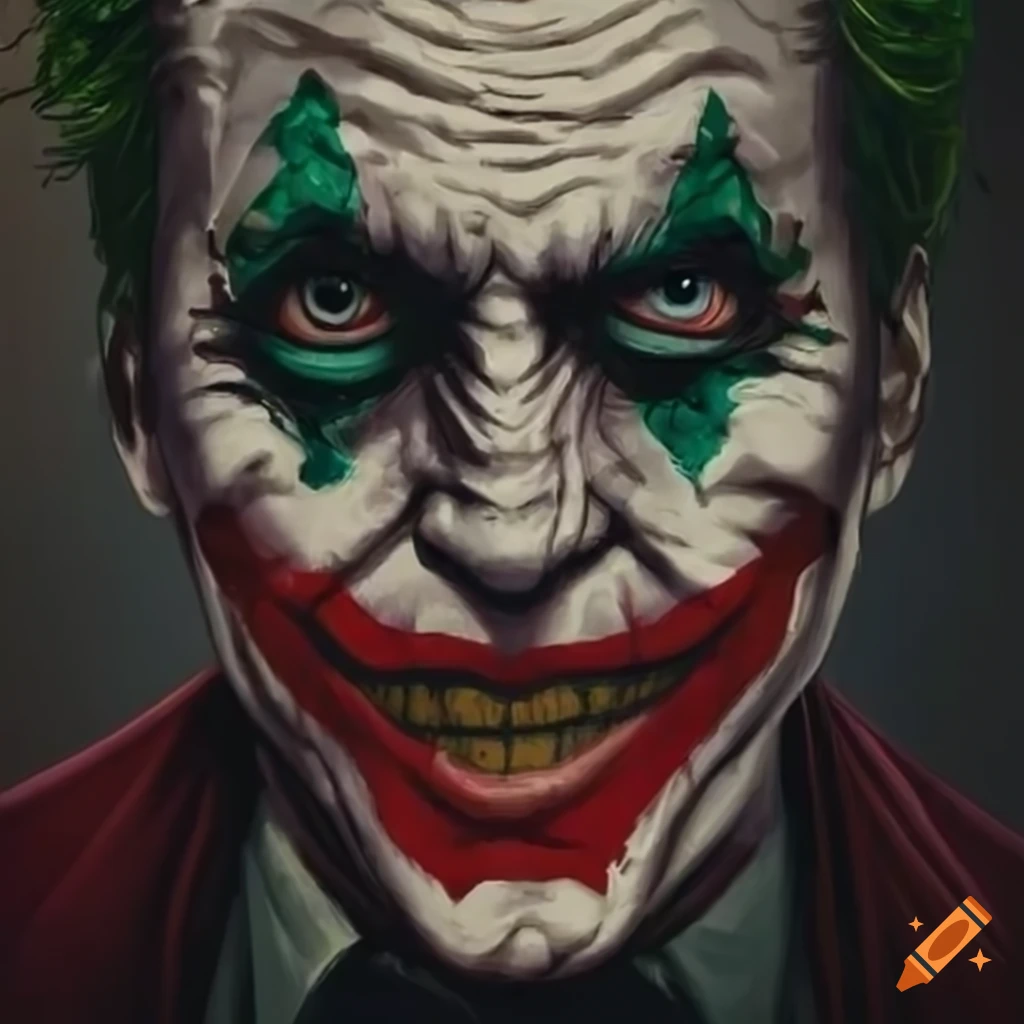 Digital artwork of the joker character