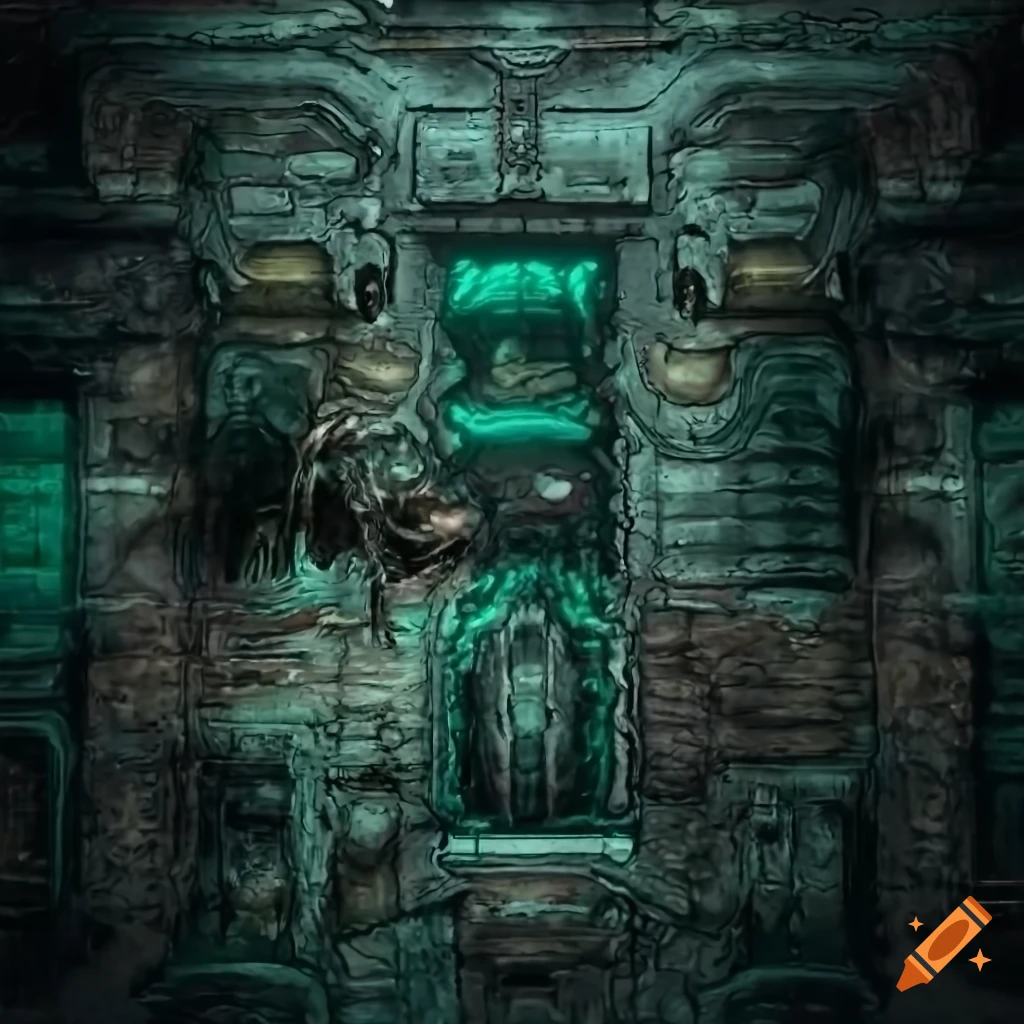 H r giger inspired alien in 2d game