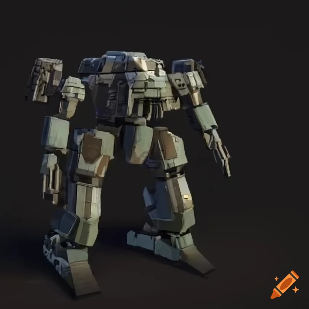 Mech inspired by front mission on the beach on Craiyon