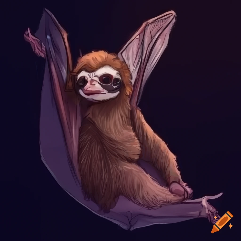 Illustration of a sloth bat