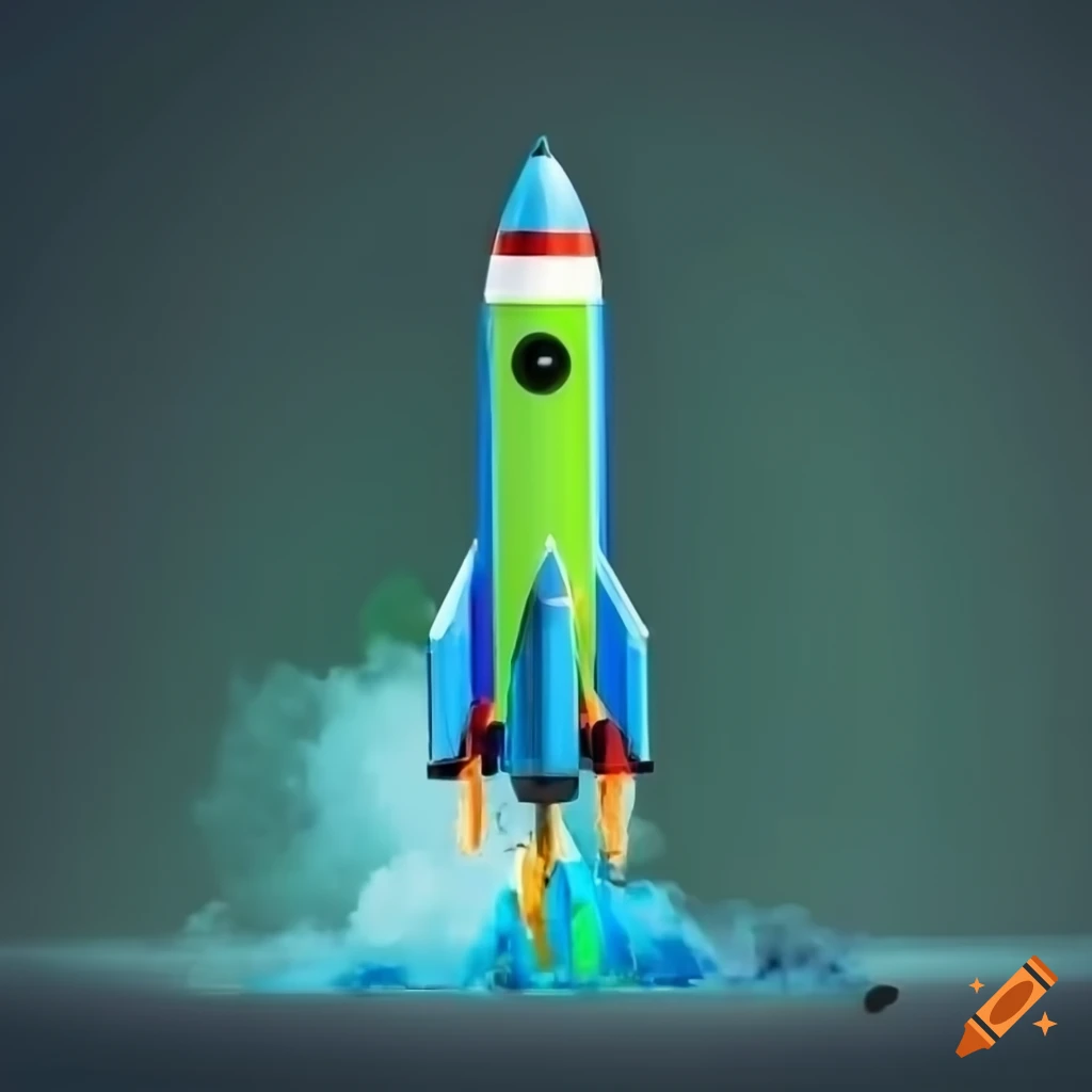 Rocket symbolizing brand building